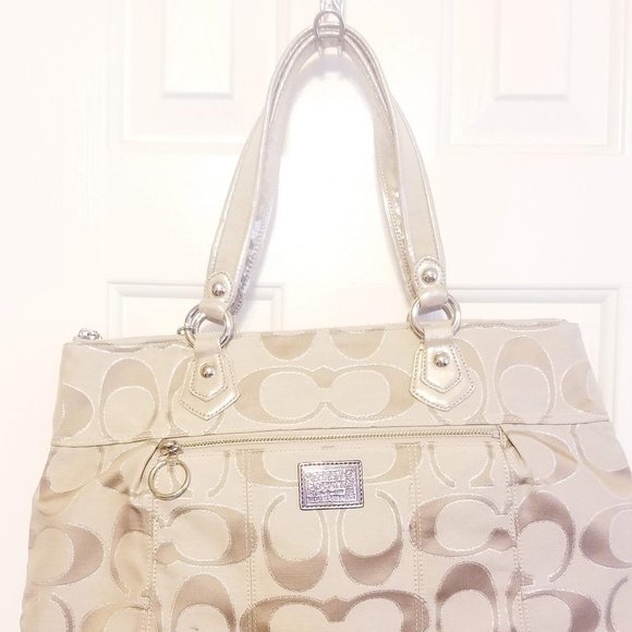 Coach | Bags | Coach Poppy Tote Signature Print | Poshmark